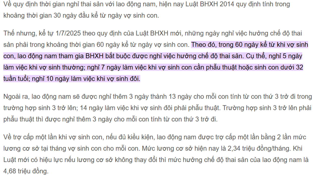 Chế độ nghỉ thai sản cho đàn ông: Nên hay không?